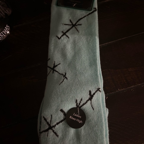 Disney | Accessories | New Nightmare Before Christmas Knee Crew Socks ...